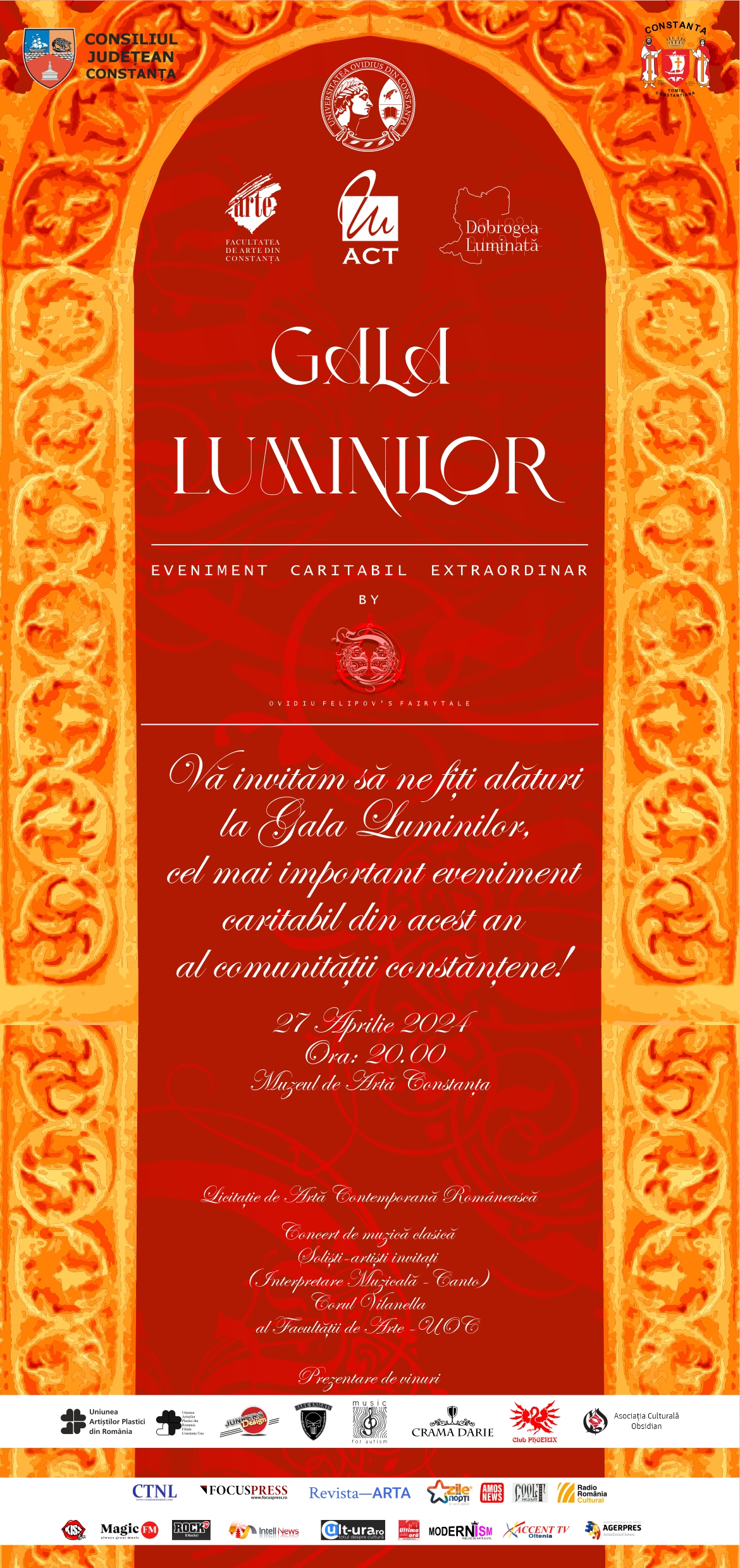 Eveniment caritabil: „Gala luminilor”, la Muzeul de Artă Constanța ...